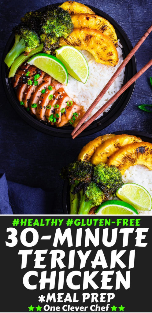 Teriyaki Chicken Meal Prep - One Clever Chef