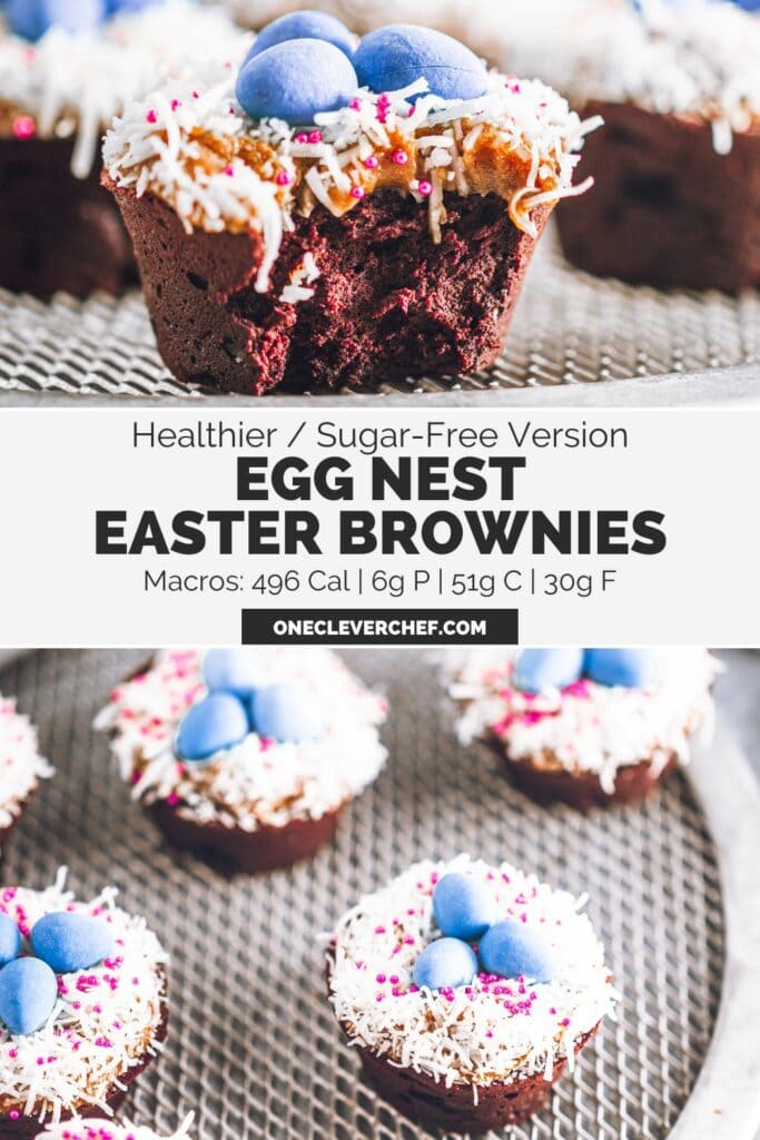 Easter Egg Nest Brownies Recipe - One Clever Chef