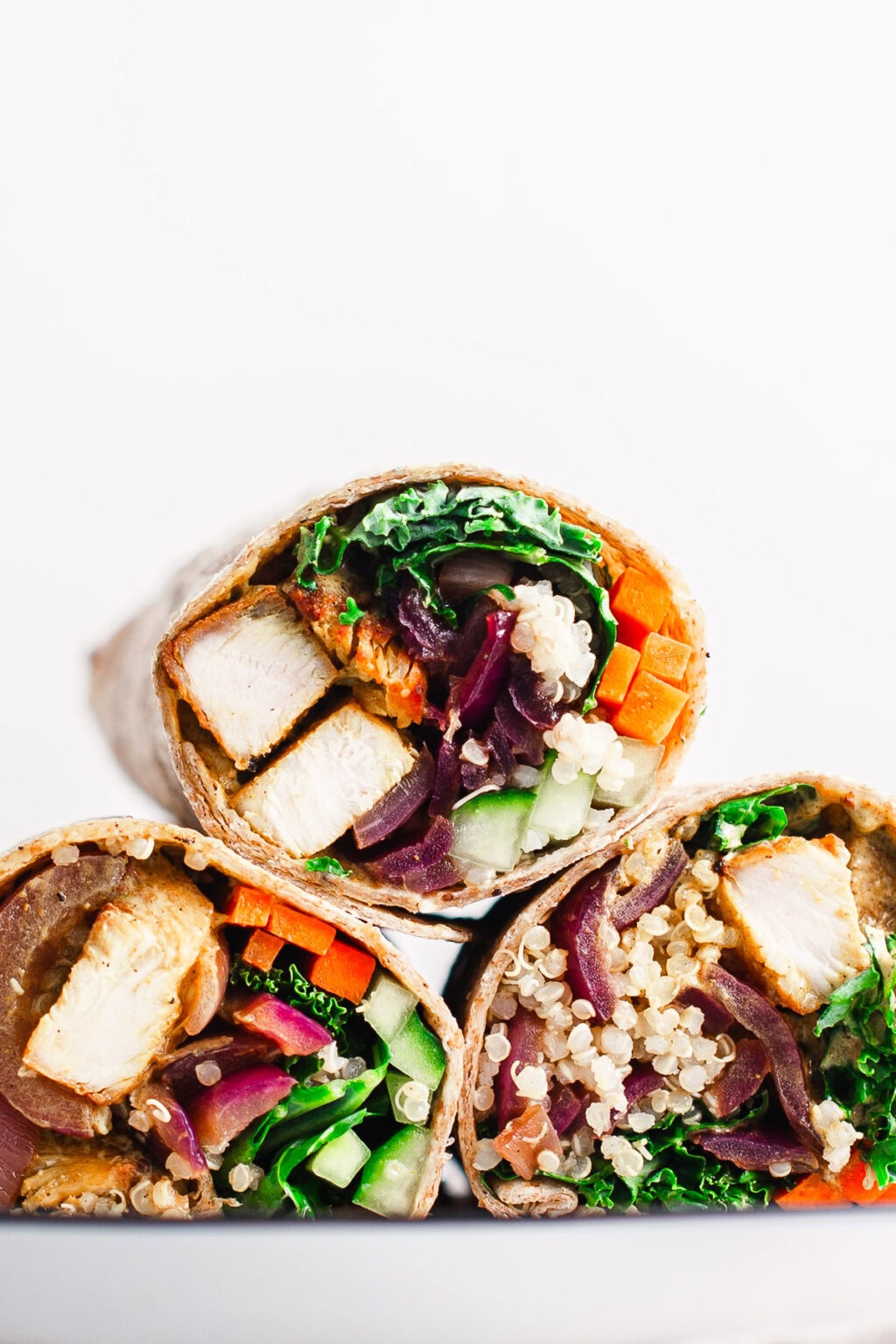 Healthy Chicken Curry Wraps - Meal Prep - One Clever Chef