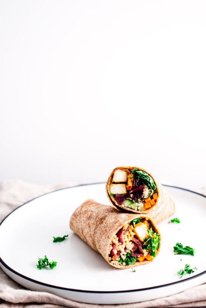 Healthy Chicken Curry Wraps - Meal Prep - One Clever Chef