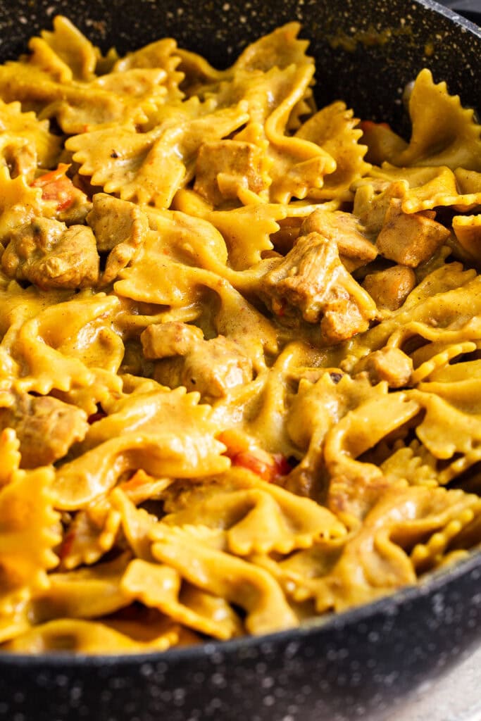 Chicken Curry Pasta - Healthy, One Pan - One Clever Chef