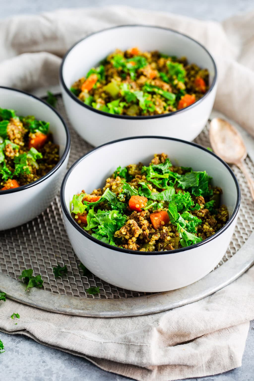 Ground Turkey Quinoa Bowls - One Clever Chef