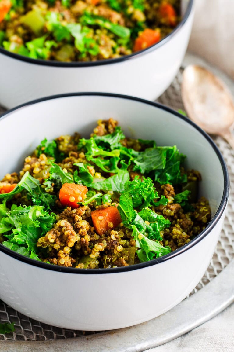 Ground Turkey Quinoa Bowls - One Clever Chef